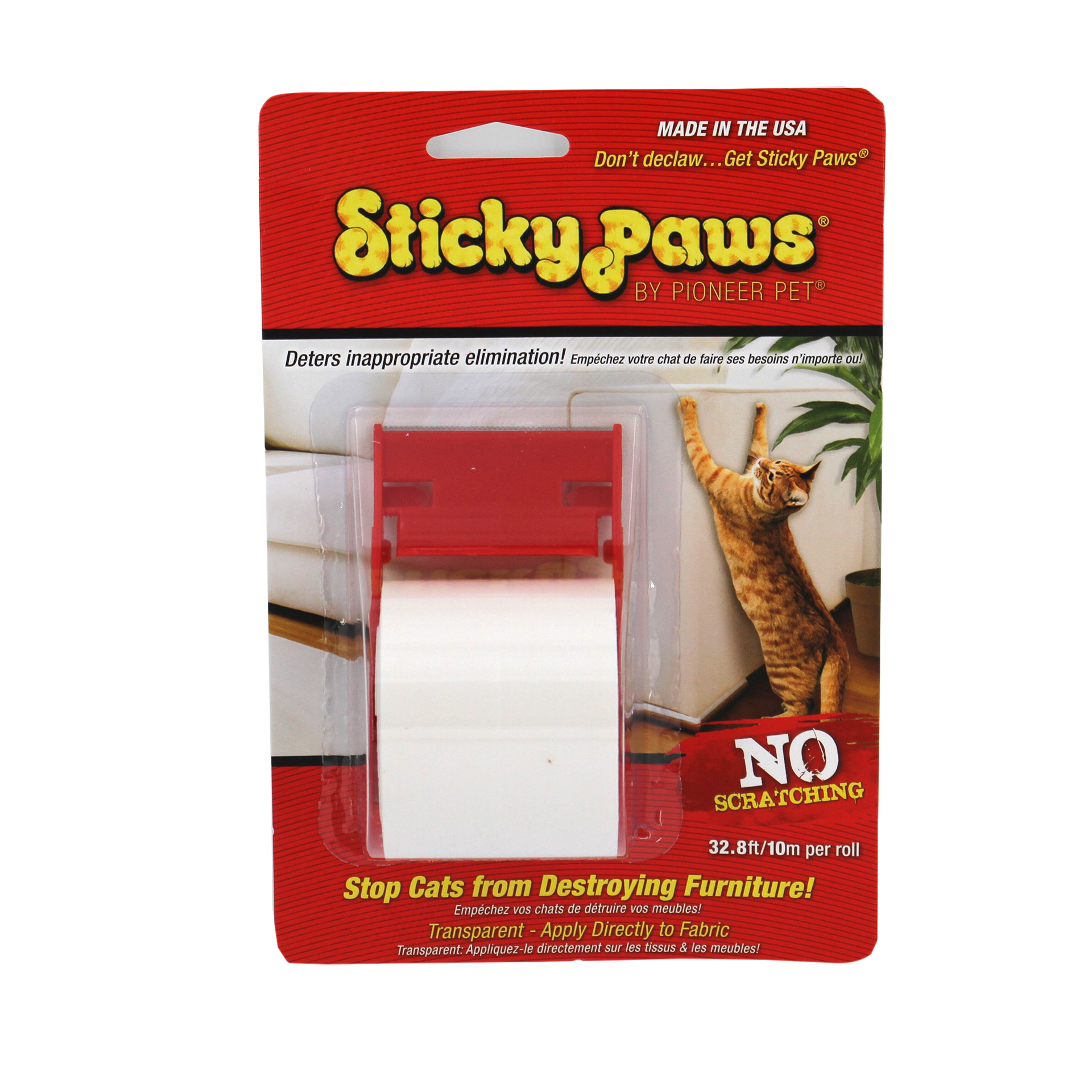 Sticky Paws 10m rulla raapimisen estoon Läpinäkyvää tarraa 10mx5cm ...